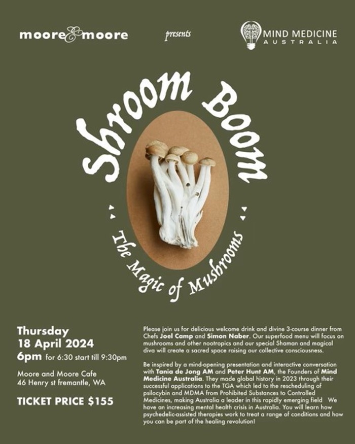 Shroom Boom: The Magic of Mushrooms – Thursday 18 April 6-9:30pm AWST ...